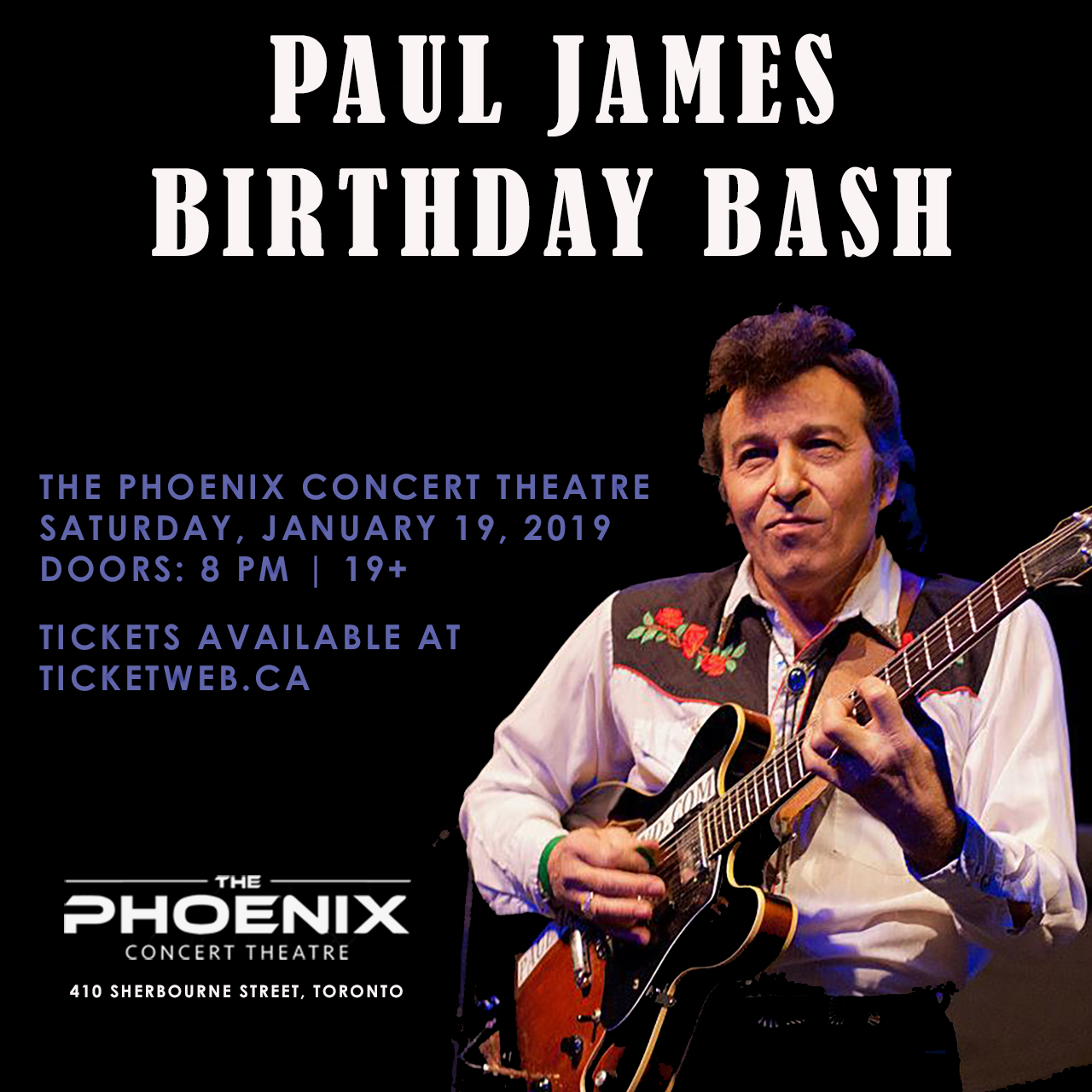 PAUL JAMES ANNUAL BIRTHDAY BASH | The Phoenix Concert Theatre