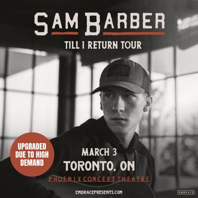 SAM BARBER ~ SOLD OUT | The Phoenix Concert Theatre