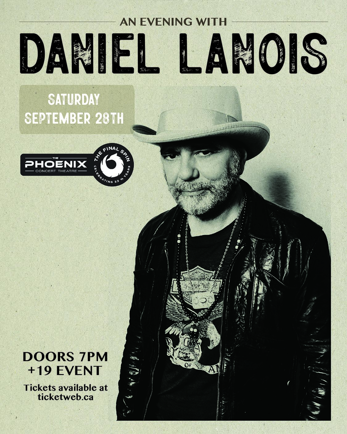 An Evening With Daniel Lanois | The Phoenix Concert Theatre