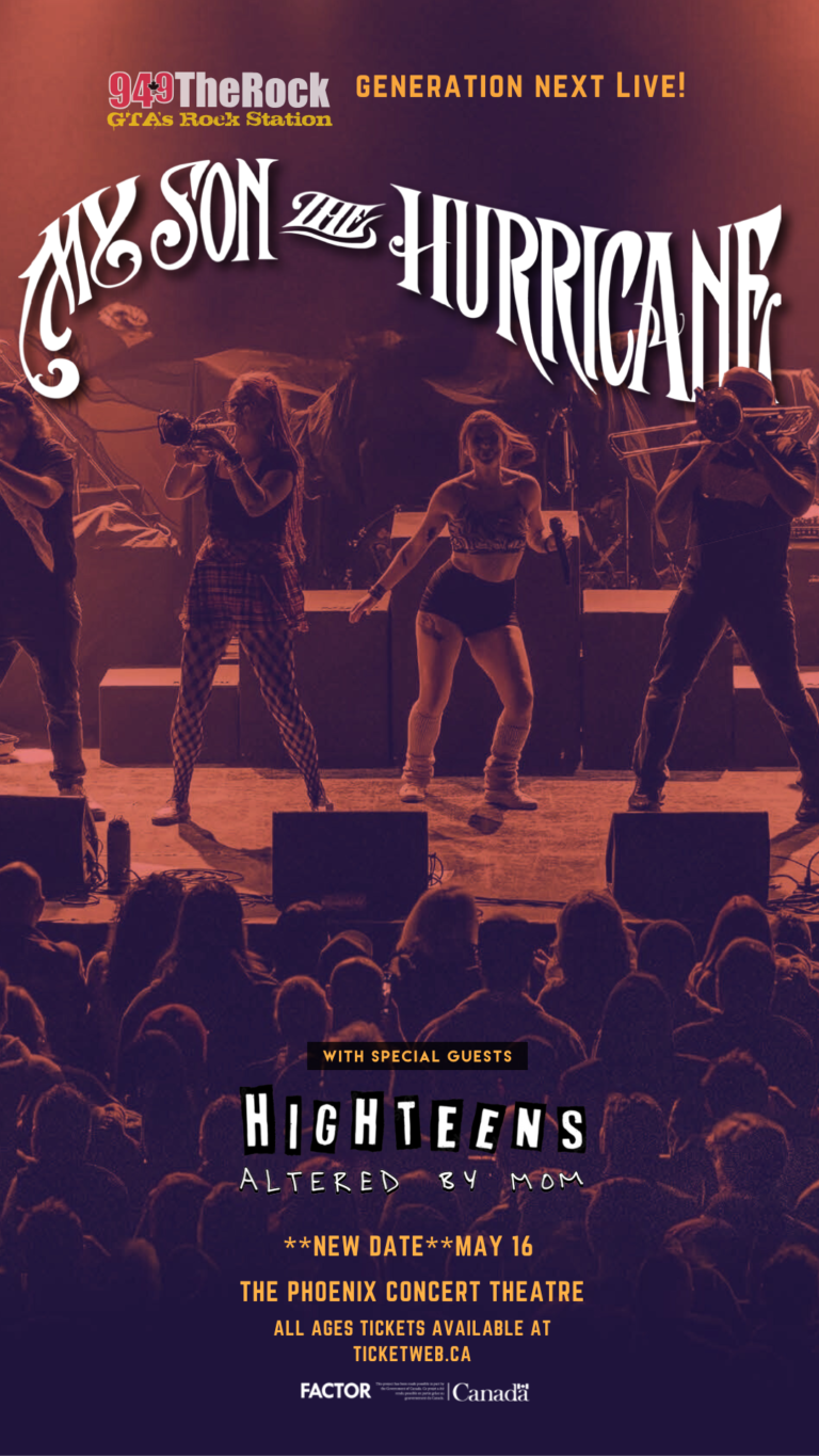 GEN NEXT LIVE with My Son The Hurricane – new date Fri May 16th | The ...