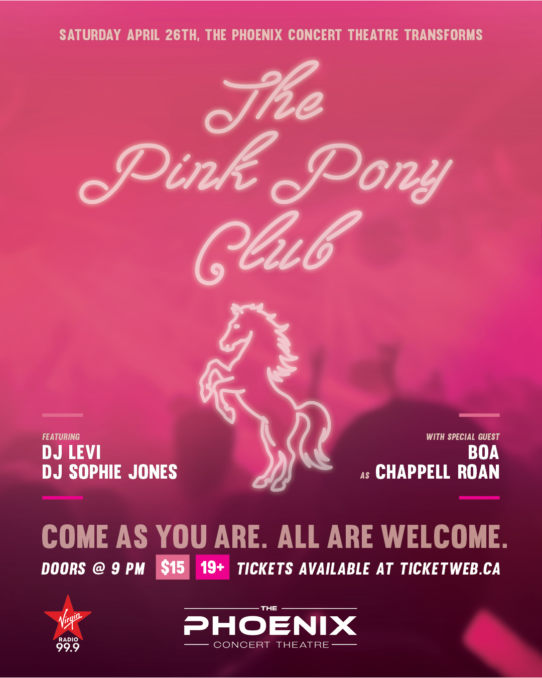 The Pink Pony Club | The Phoenix Concert Theatre